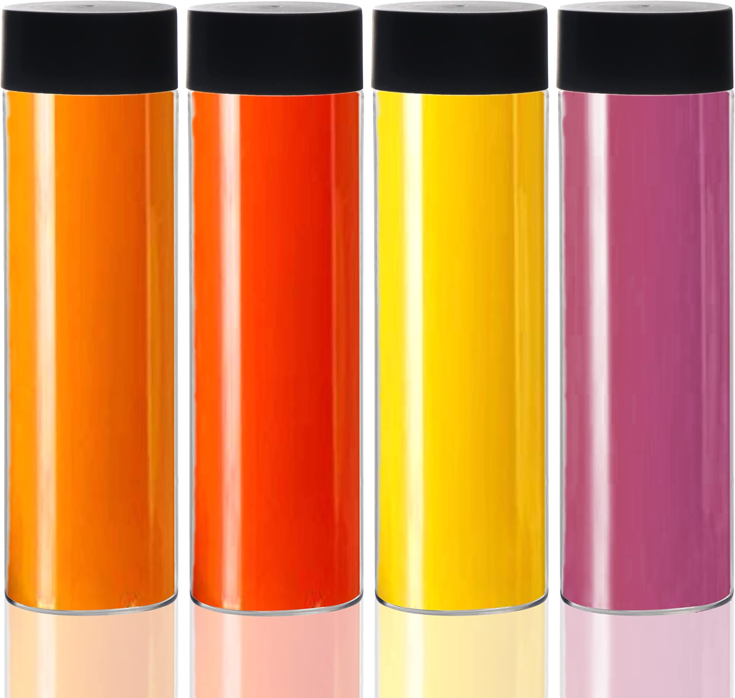 Amazon.com: zmybcpack 24 Pack 8oz Plastic Juice Bottles with Caps, Flat ...