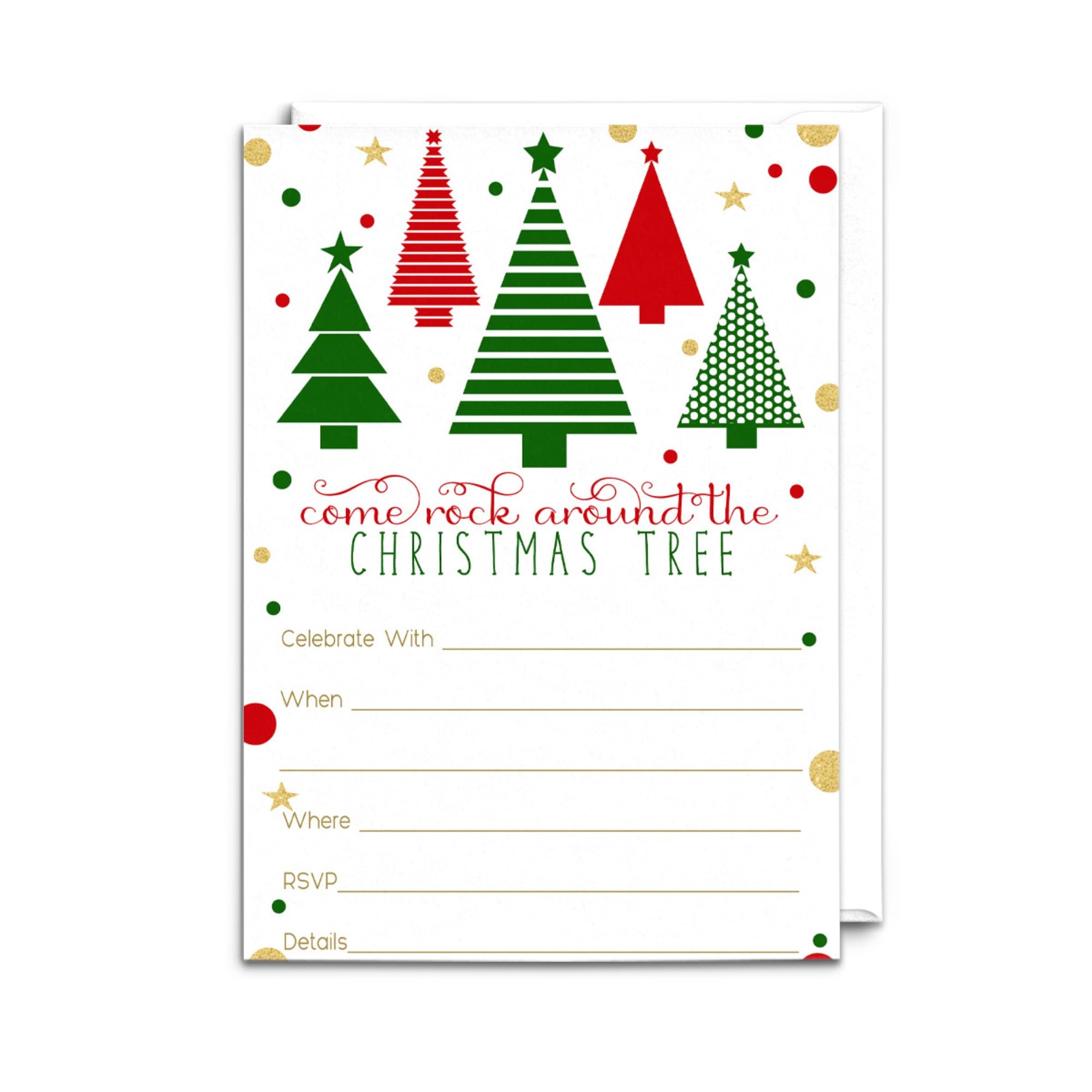 Blank Christmas Invitations