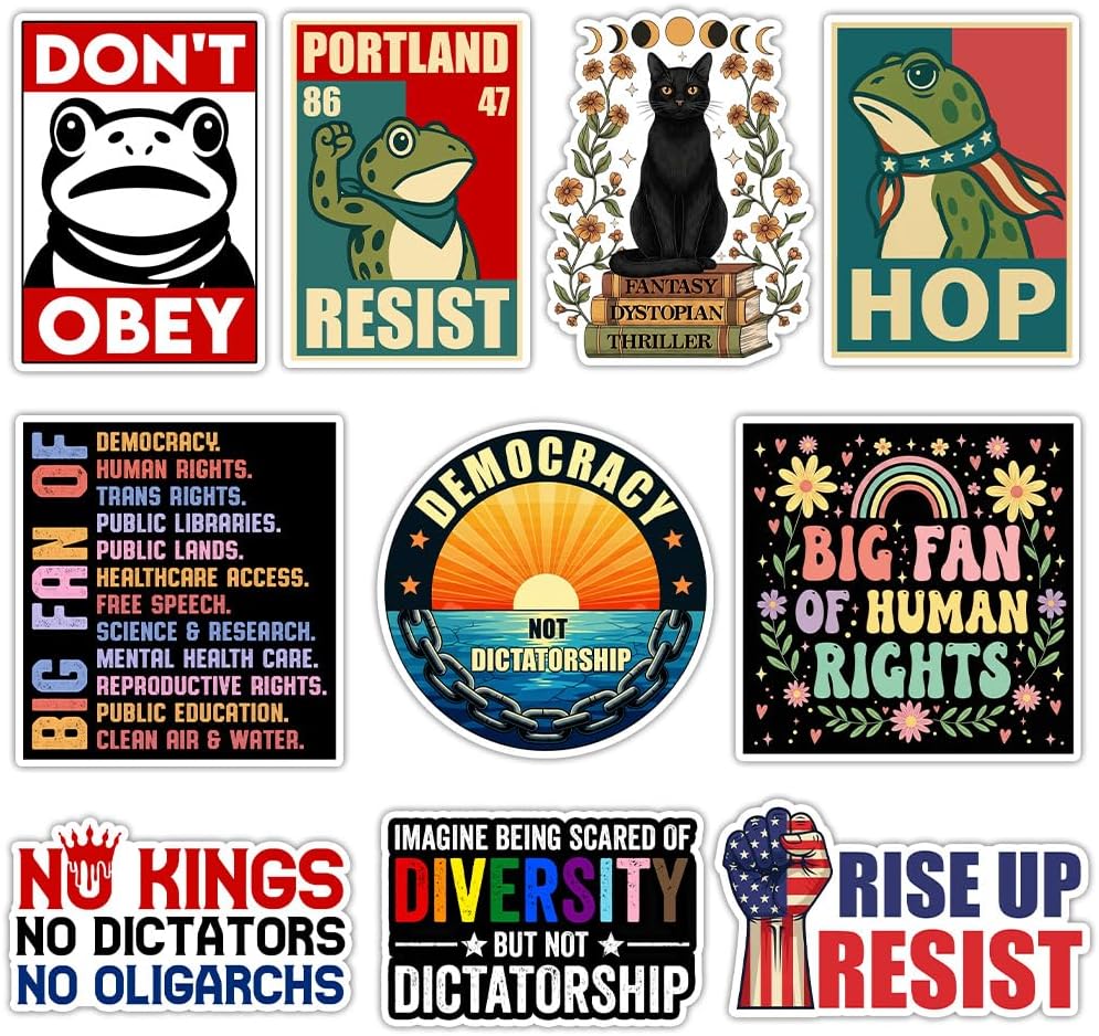 Amazon.com: ULTRAVUTT [10pcs x 3''] Progressive Political Sticker, FDT ...