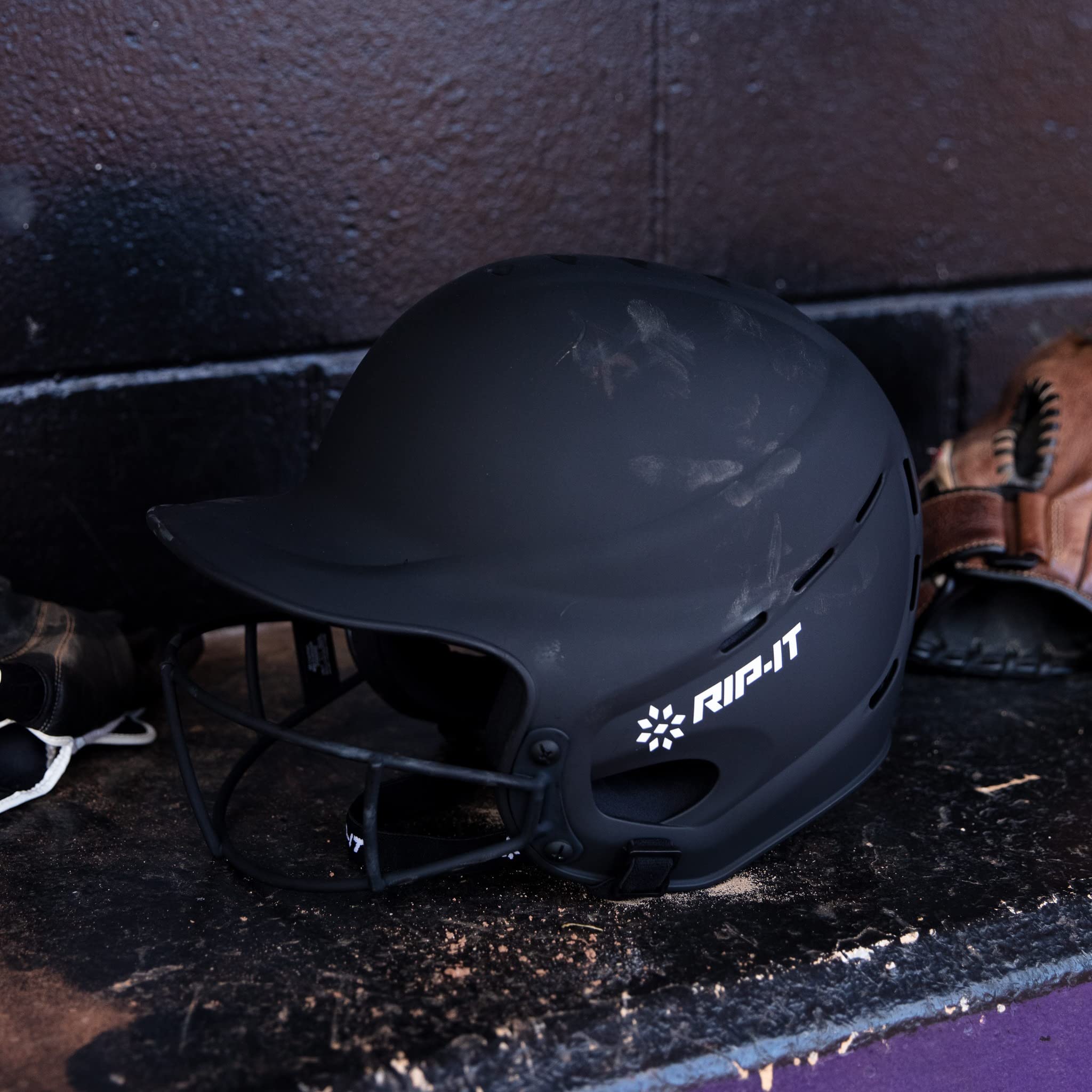 Snapklik.com : Vision Pro Softball Batting Helmet Matte Charcoal S/M ...