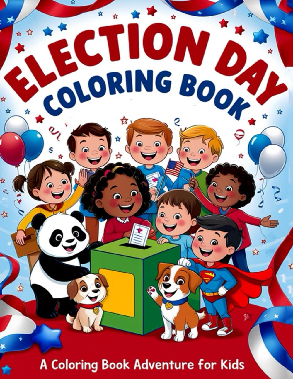 Amazon.com: Election Day Coloring Book: Educational and Engaging Pages ...