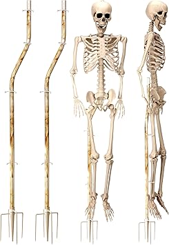 Amazon.com: Briwooody 2 Pcs Skeleton Stand Pose N Stay Metal Stand for ...