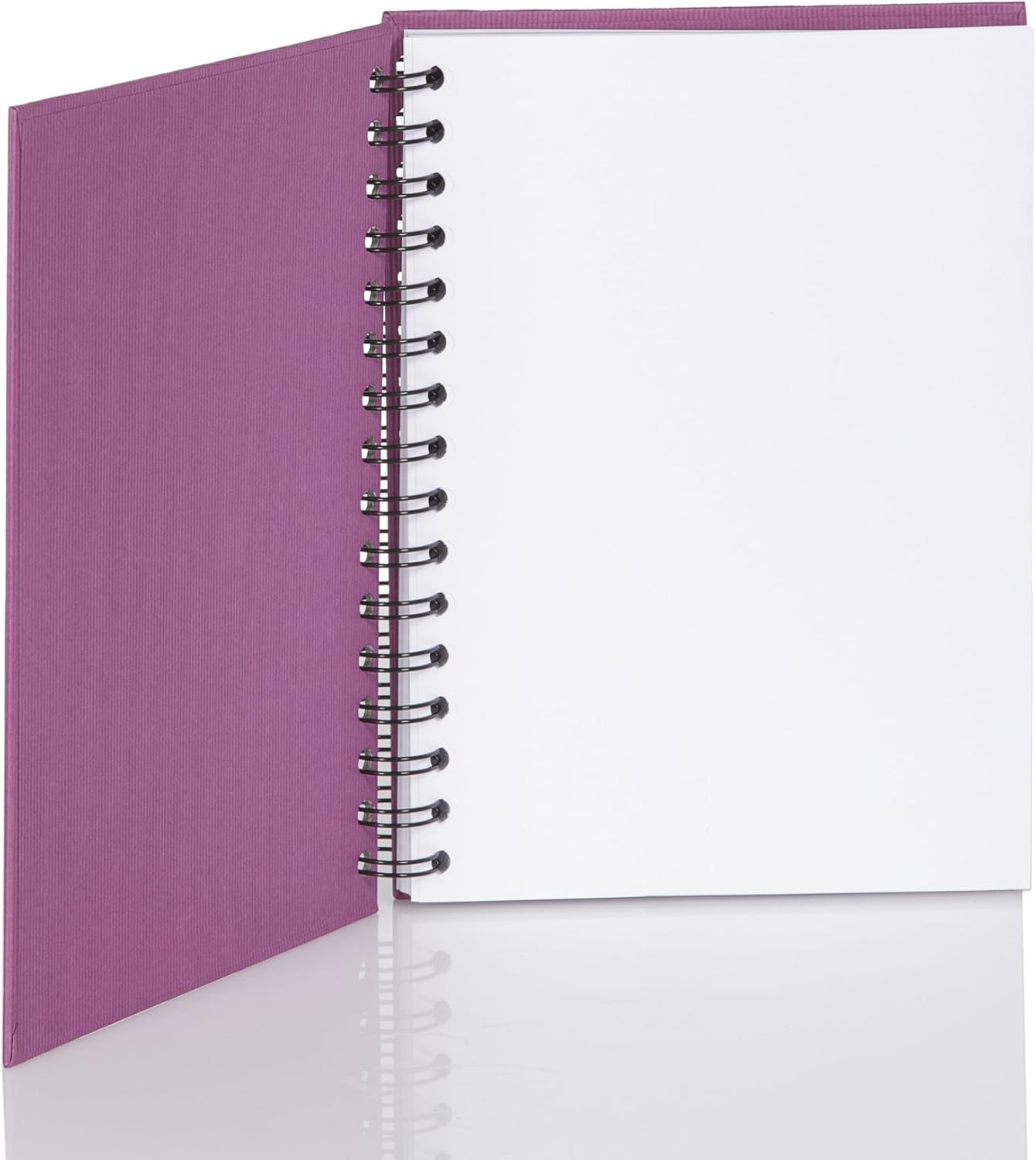 Rossler Soho A5 Wiro Bound Plain Paper Notebook - Purple : Amazon.co.uk ...