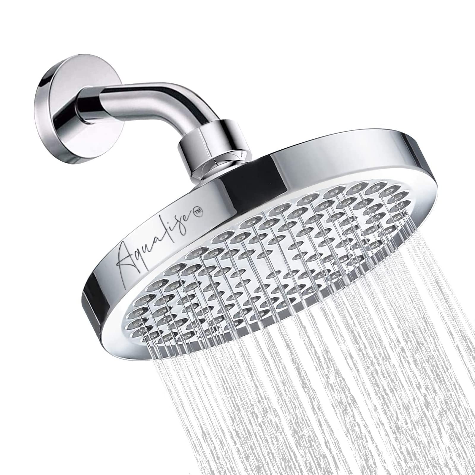 AQUALISE Shower Head - High Pressure Rain - Premium Quality Luxury ...