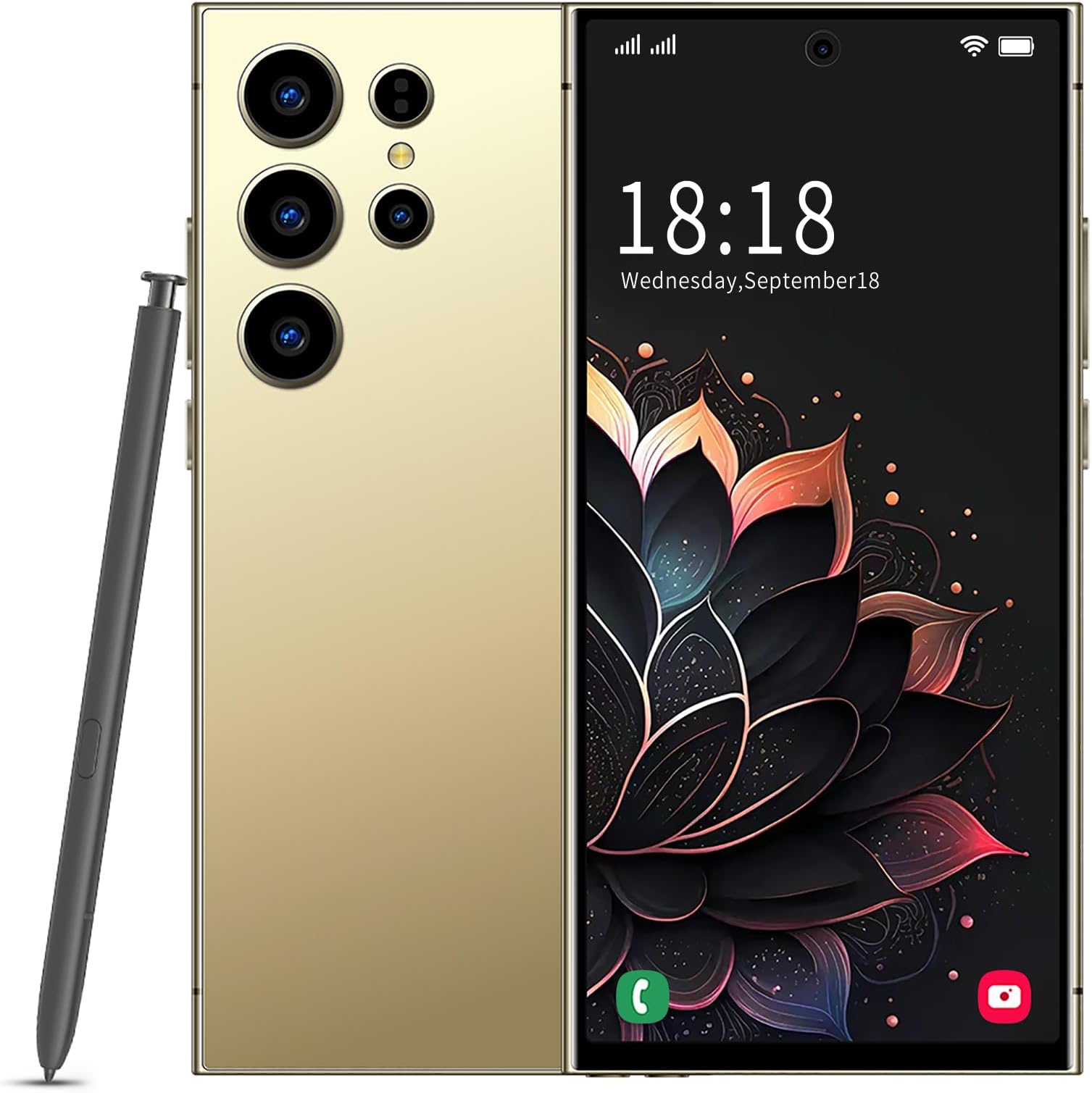 Amazon.com: SANSHREUNI C24 Ultra Unlocked Android Phones, 8GB+256GB ...