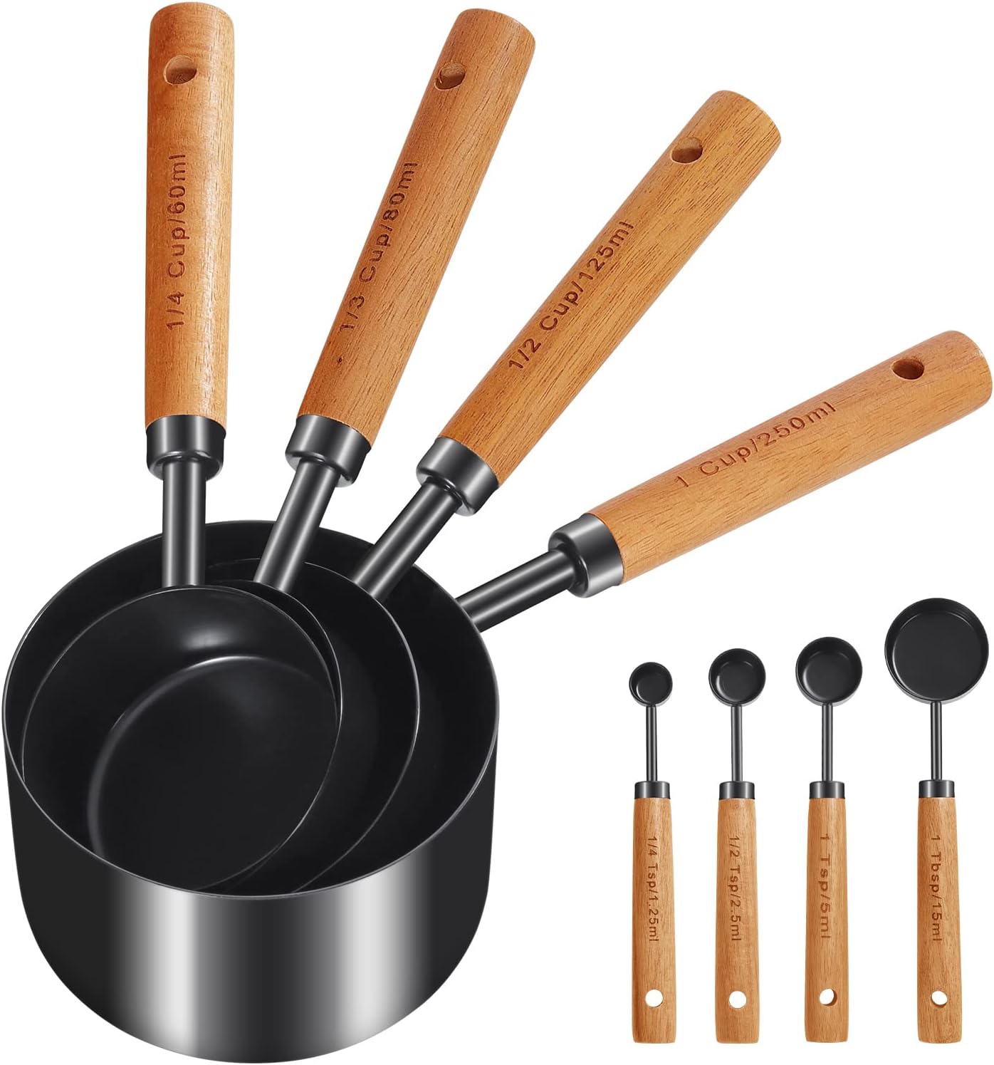 Amazon.com: Measuring Cup Set 4pc - Black - Hearth & Hand with Magnolia ...