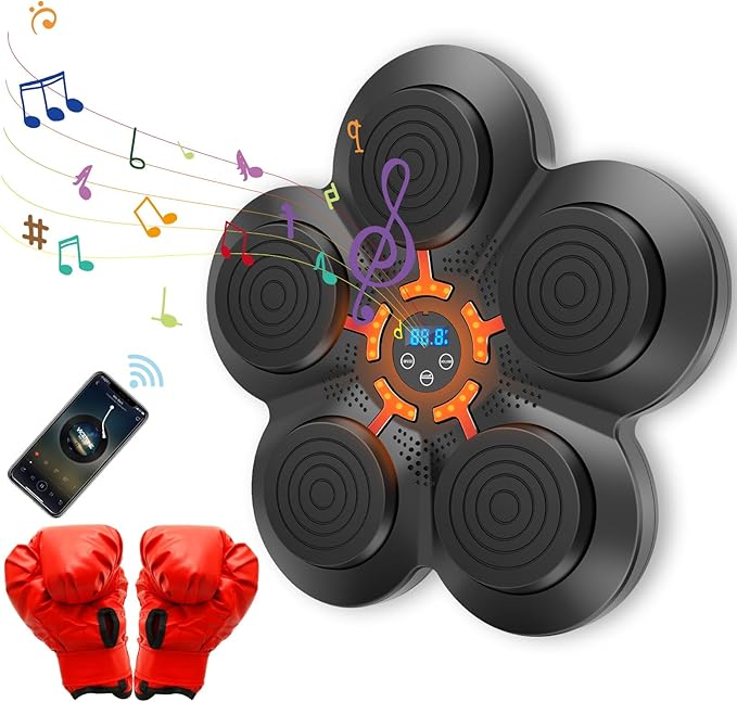Music Boxing Machine, Smart Music Boxing Machine Wall Mounted Bluetooth ...