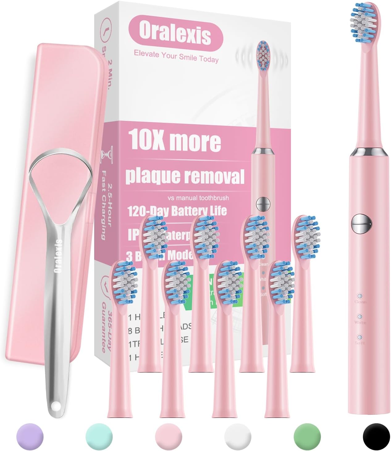 Amazon.com: ORALEXIS Electric Toothbrush for Adults and Kids, with ...