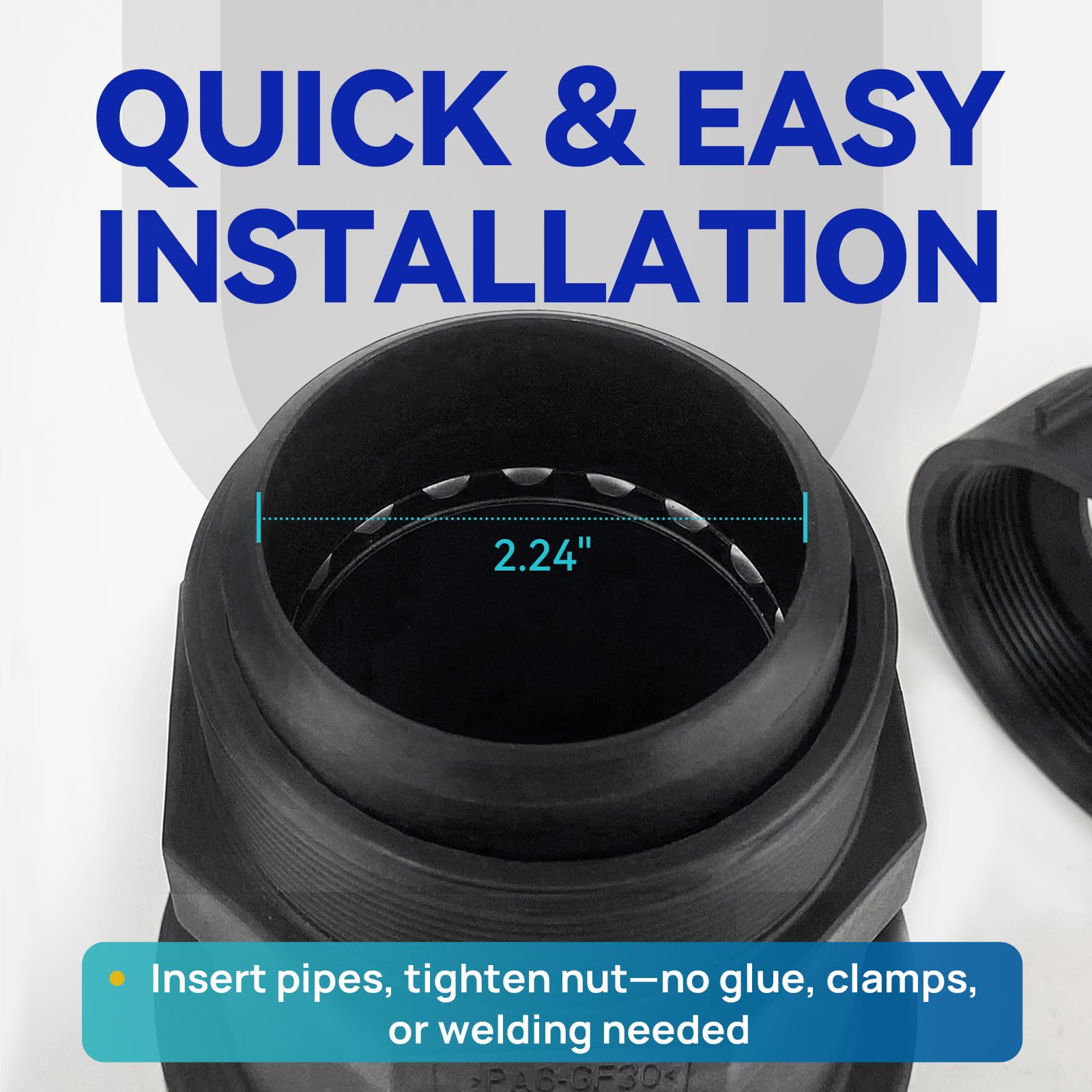 Snapklik.com : Aquastrong 1-1/2 Check Valve Connector
