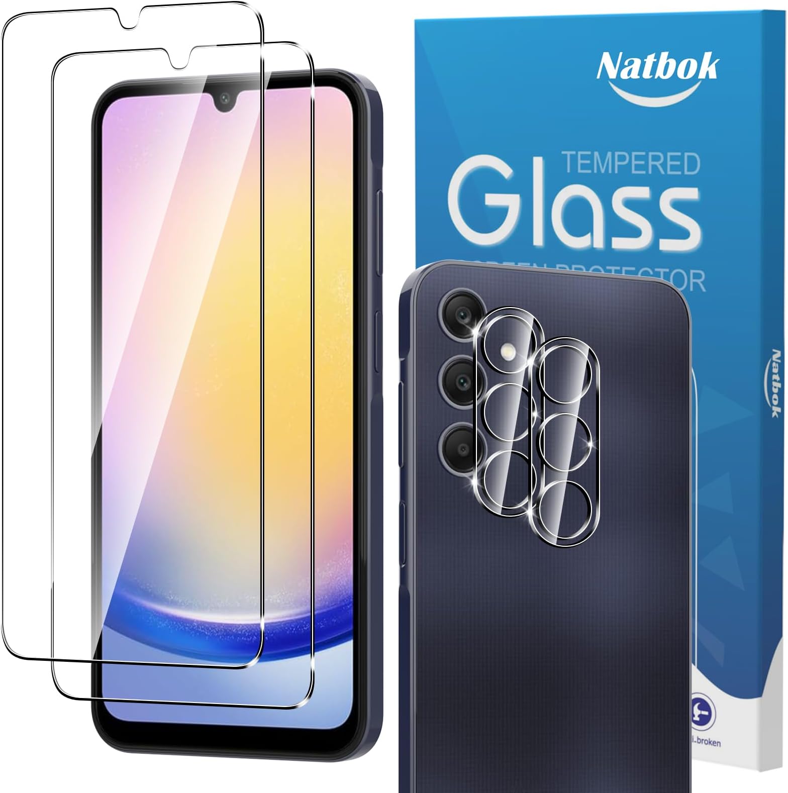 Amazon.com: LYWHL 3 Pack for Samsung Galaxy A25 5G Screen Protector ...