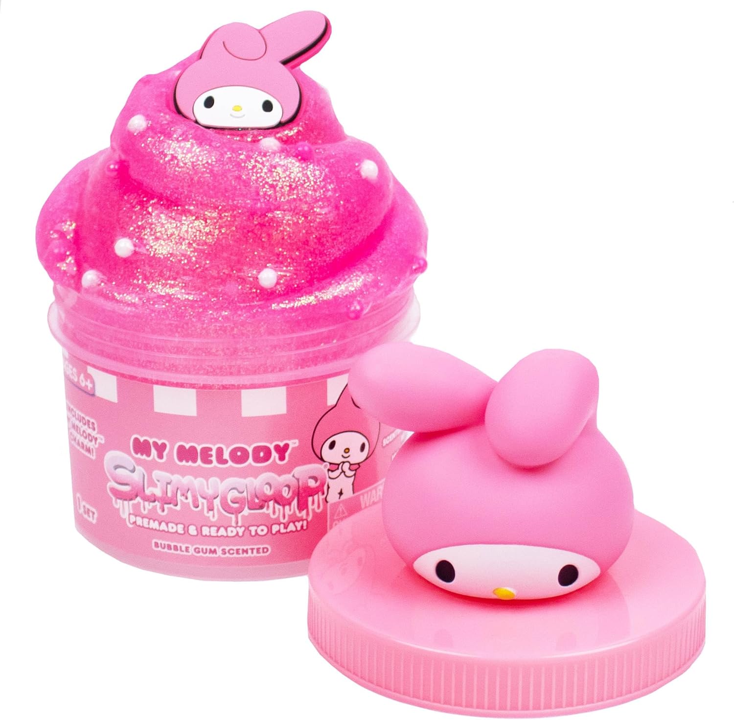 Amazon.com: My Melody SLIMYGLOOP Jar, 8 oz Bubblegum Scented Pink Slime ...