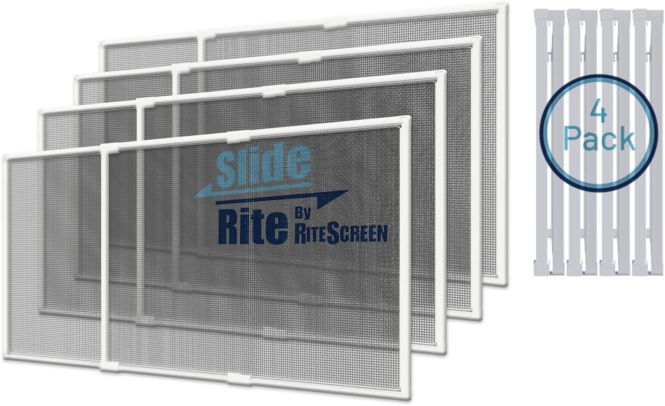 Adjustable & Expandable Window Screen with Slide Rite Technology 19 ...