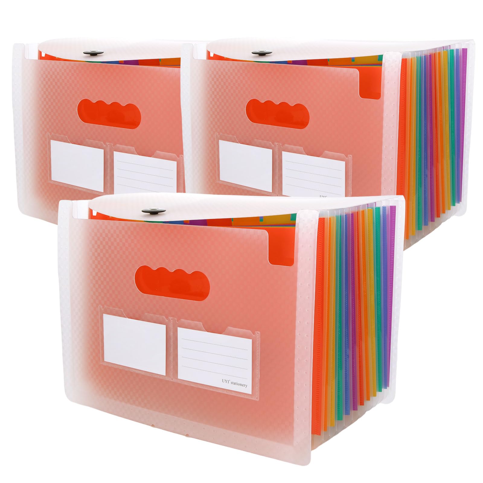 Snapklik.com : 3 Pack 13 Pockets Accordion File Folder Expanding File ...