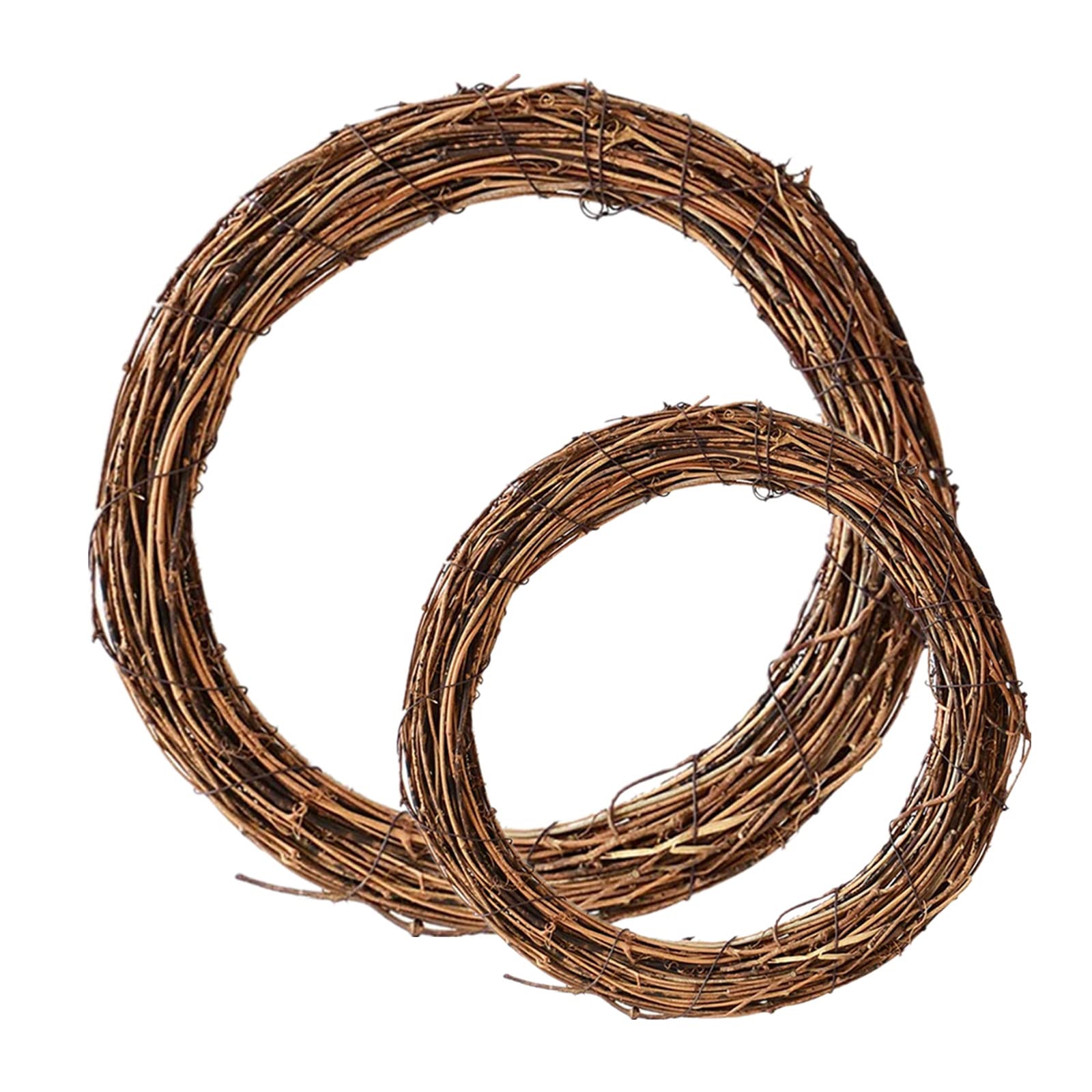 Amazon.com: Grapevine Wreaths, 2 Pcs Wreath Frames for Craft Round ...
