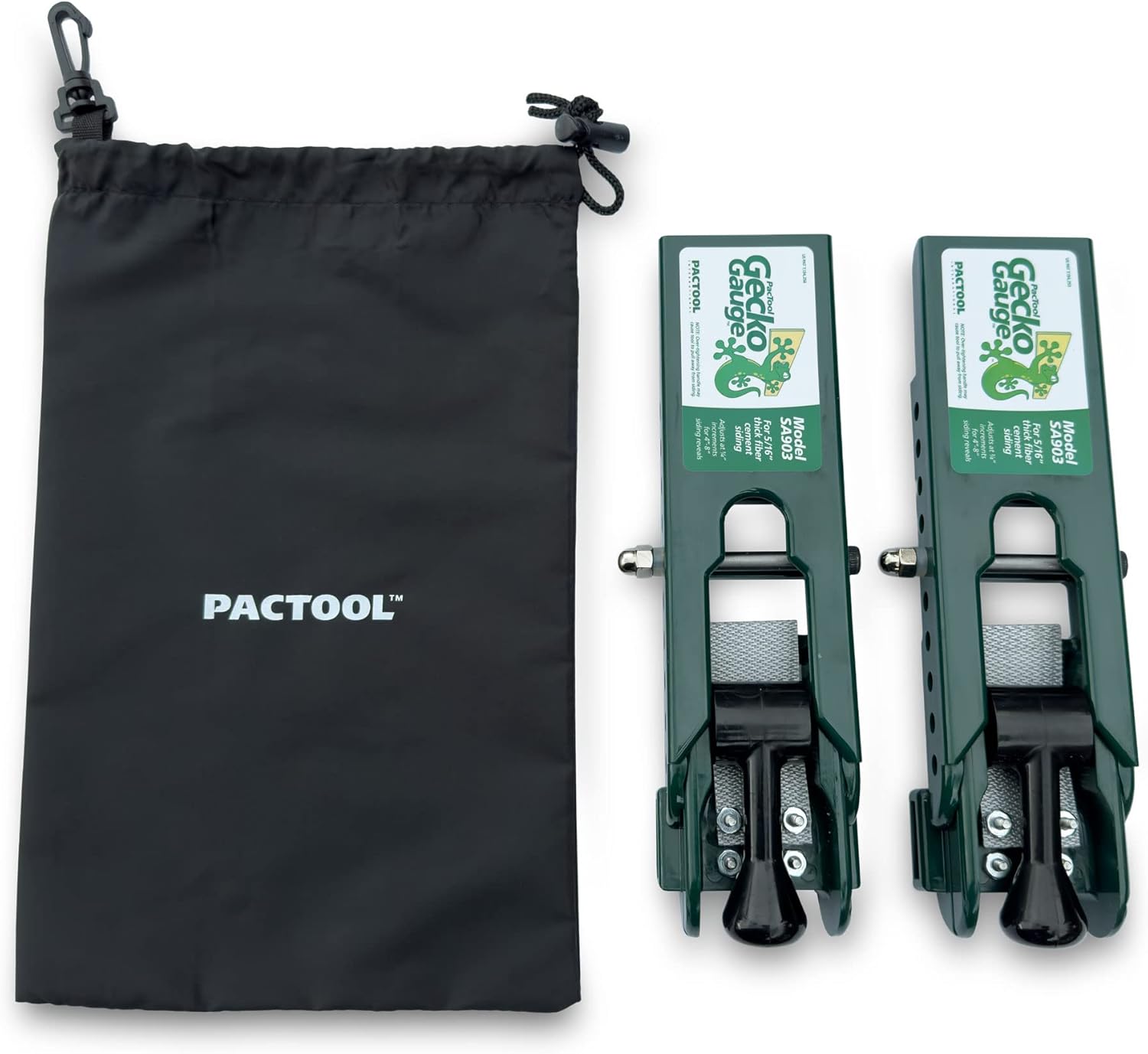 PacTool SA9031 Gecko Gauge Siding Mounting Kit with Pouch - for Use ...