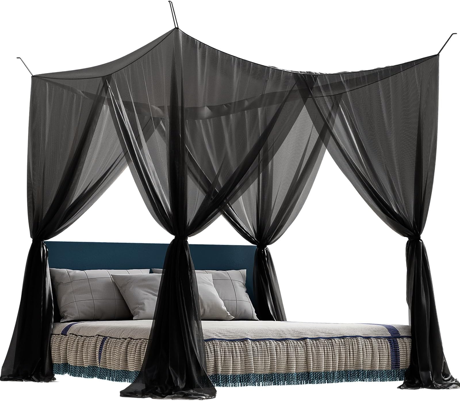 Amazon.com: Anmas Home Mosquito Net Bed Canopy with 66ft LED Star ...