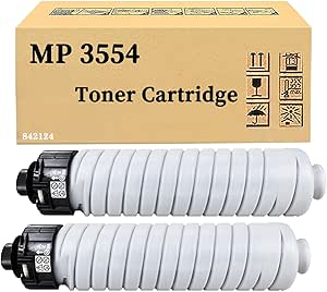 Amazon.com: QUNINE Compatible MP 3554 (842124) Black Toner Cartridge ...