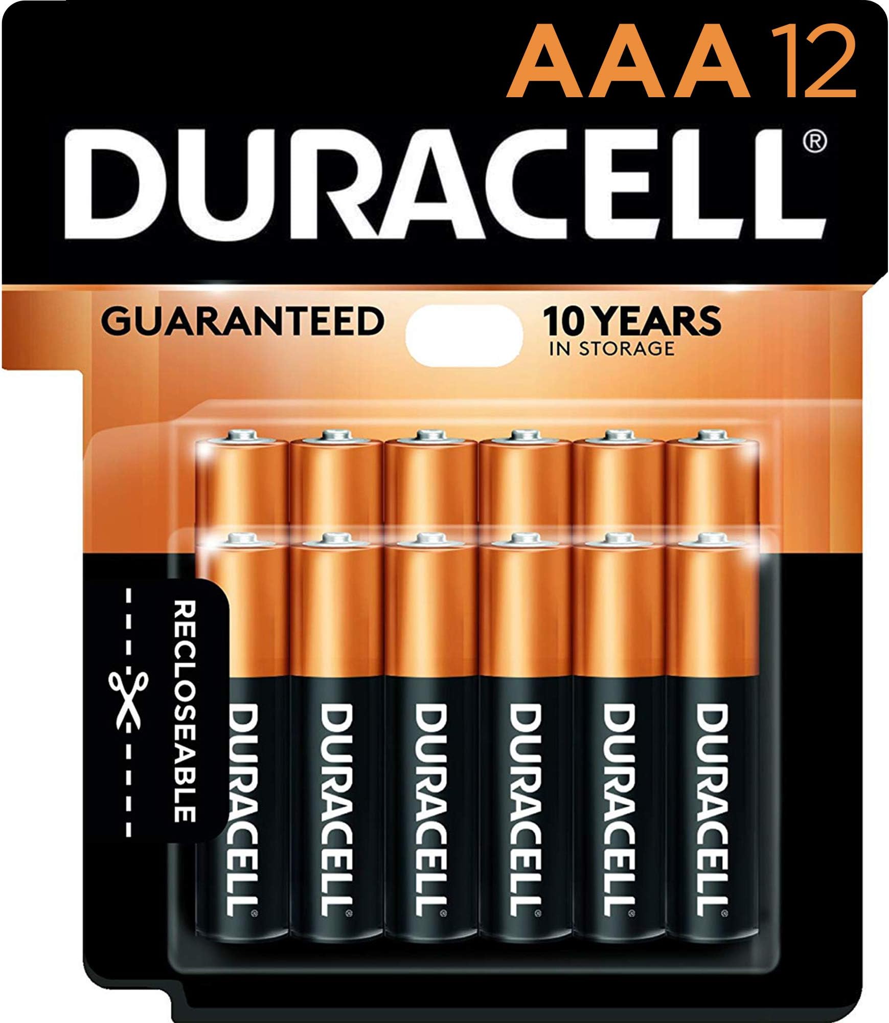 Amazon.com: Duracell - CopperTop AAA Alkaline Batteries - long lasting ...