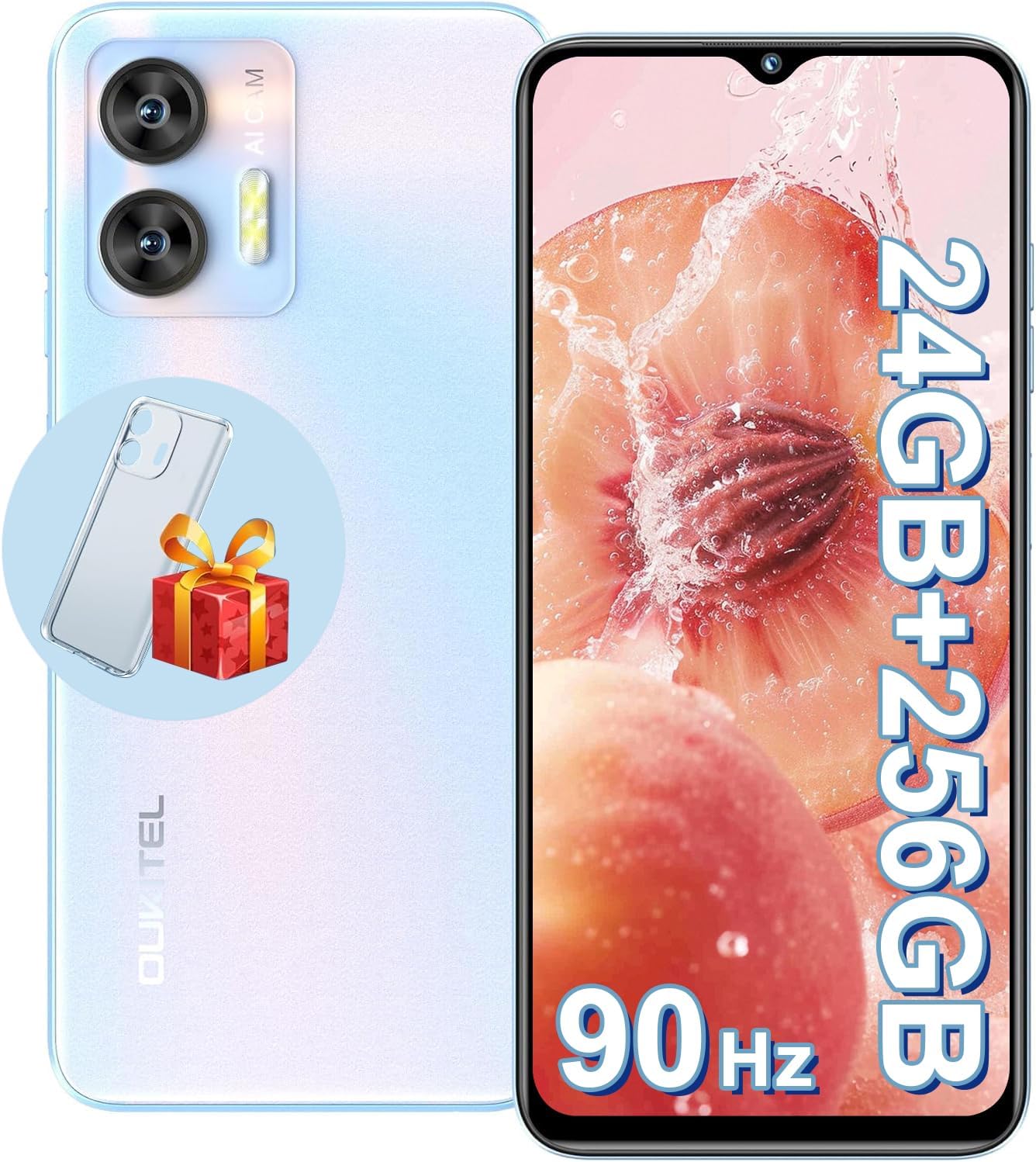 OUKITEL C36 Smartphone, Unlocked Cell Phone Canada, Android 14 Phone, 16GB+256GB/TF 1TB ...