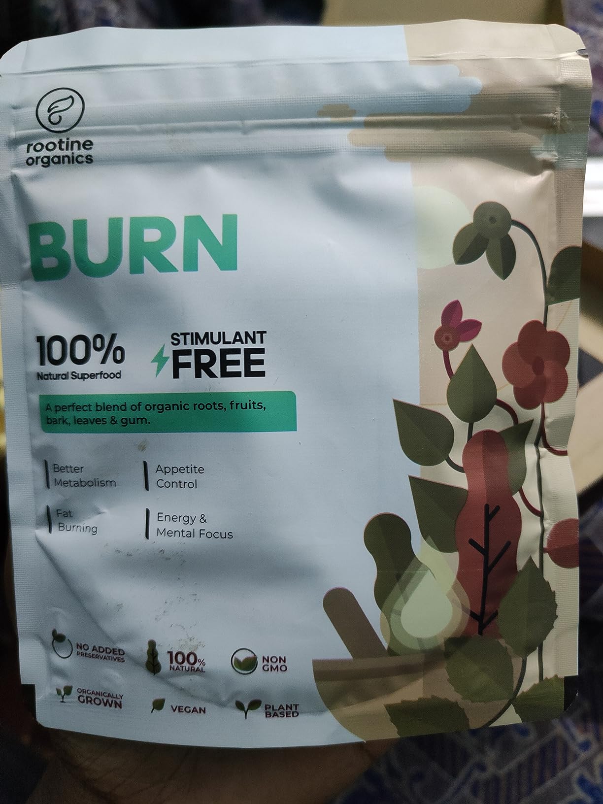 Rootine Organics Fat BURN Powder (50gm) For Control Appetite and ...
