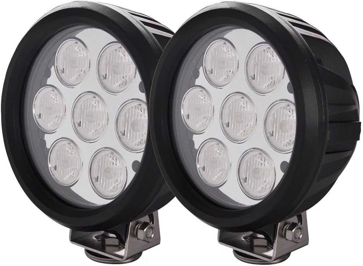 Amazon.com: Super Bright LED Off-Road Lights 6" Round 70W for Truck SUV ...