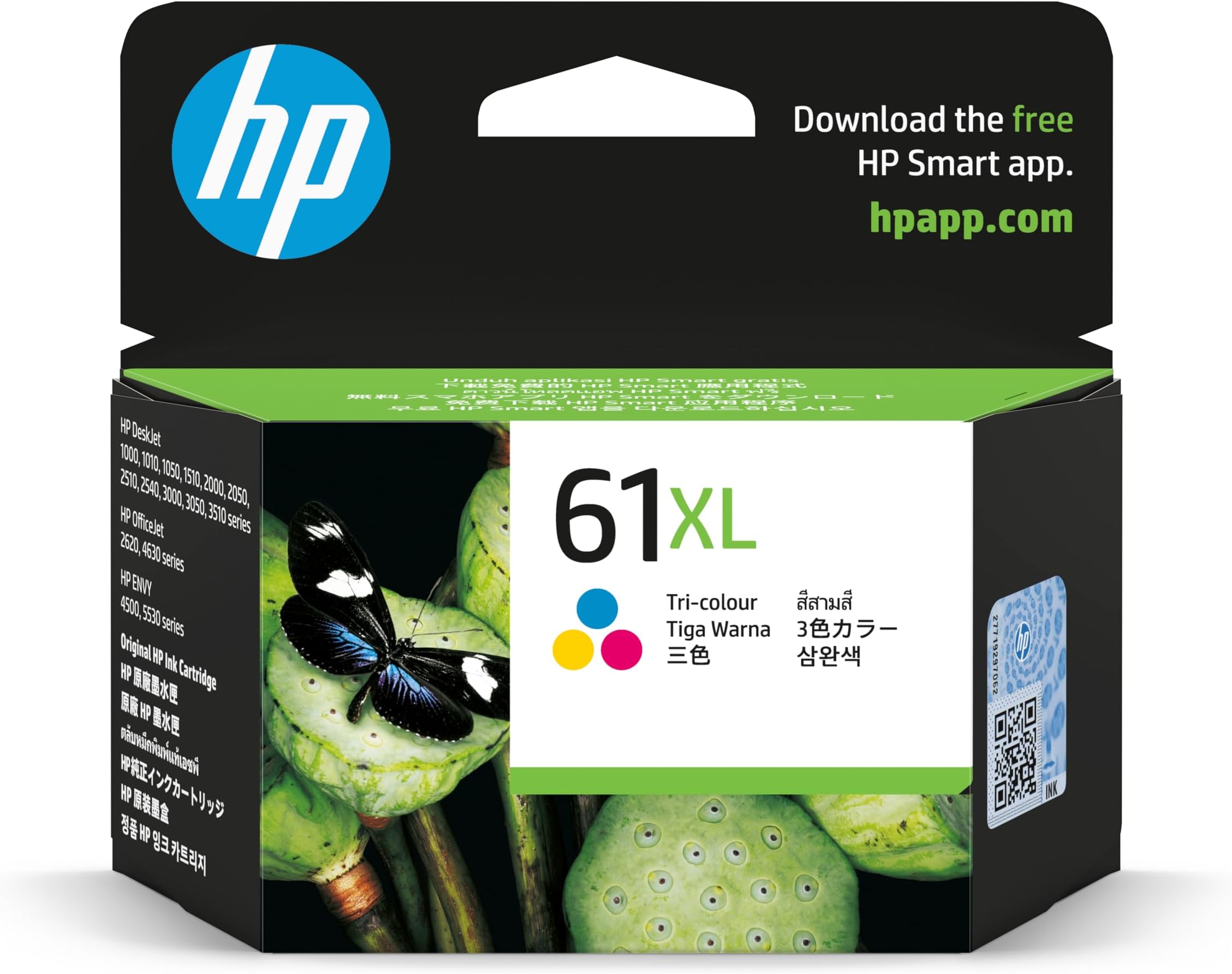HP Ink Cartridge 61 Black and Tricolor Ink Cartridges, Combo 2/Pack ...