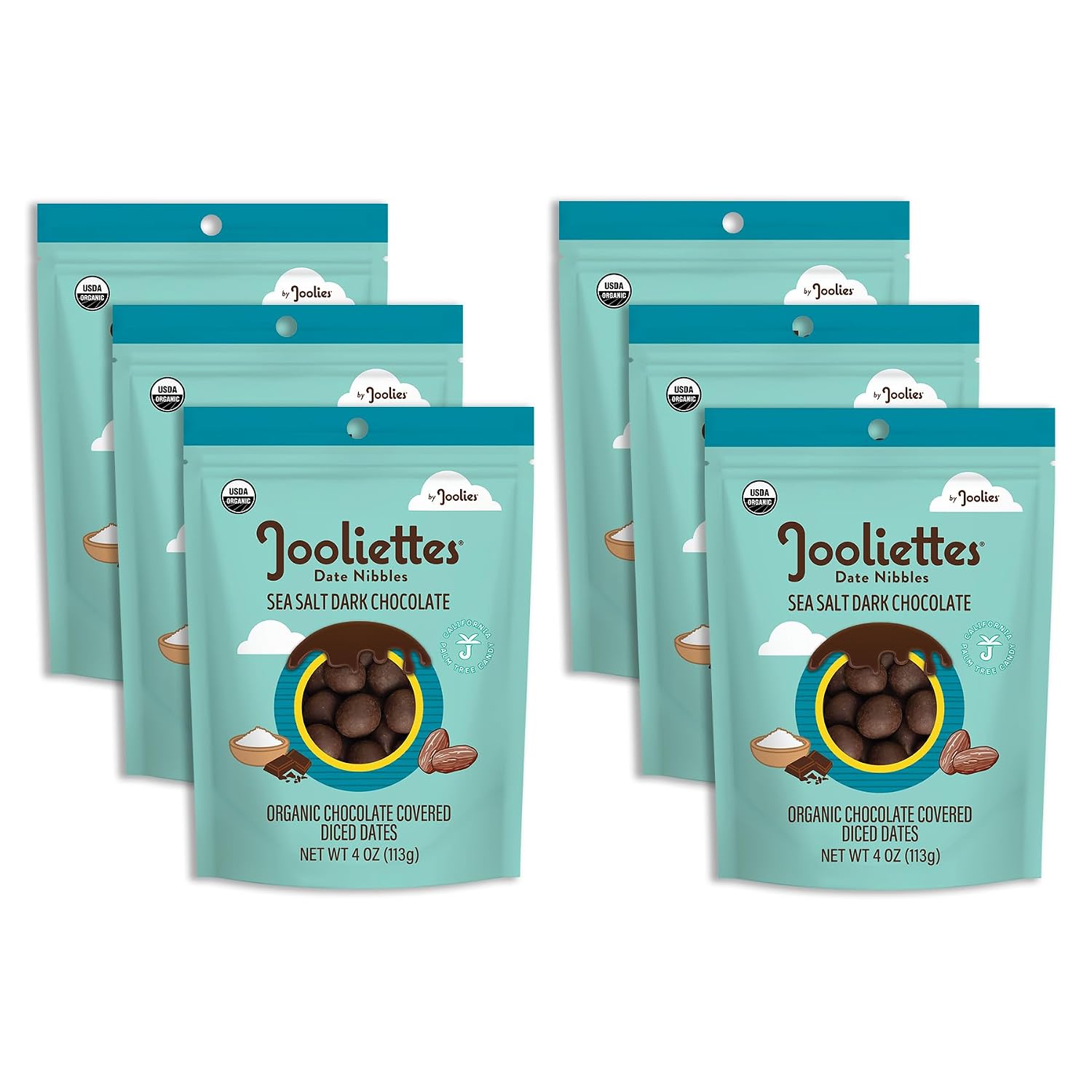 Amazon.com: Joolies, Sea Salt Dark Chocolate-Covered Jooliettes Date ...