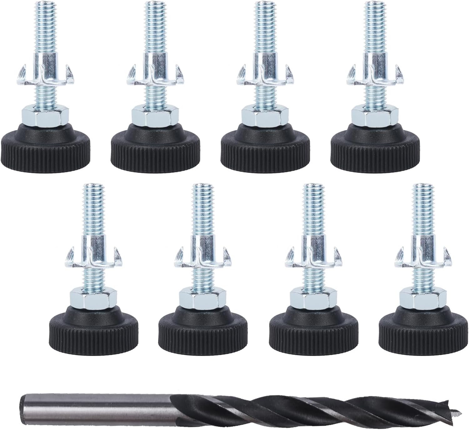 Zythrem 8Pcs Furniture Feet Adjustable Levelling Feet M8 x 40mm ...