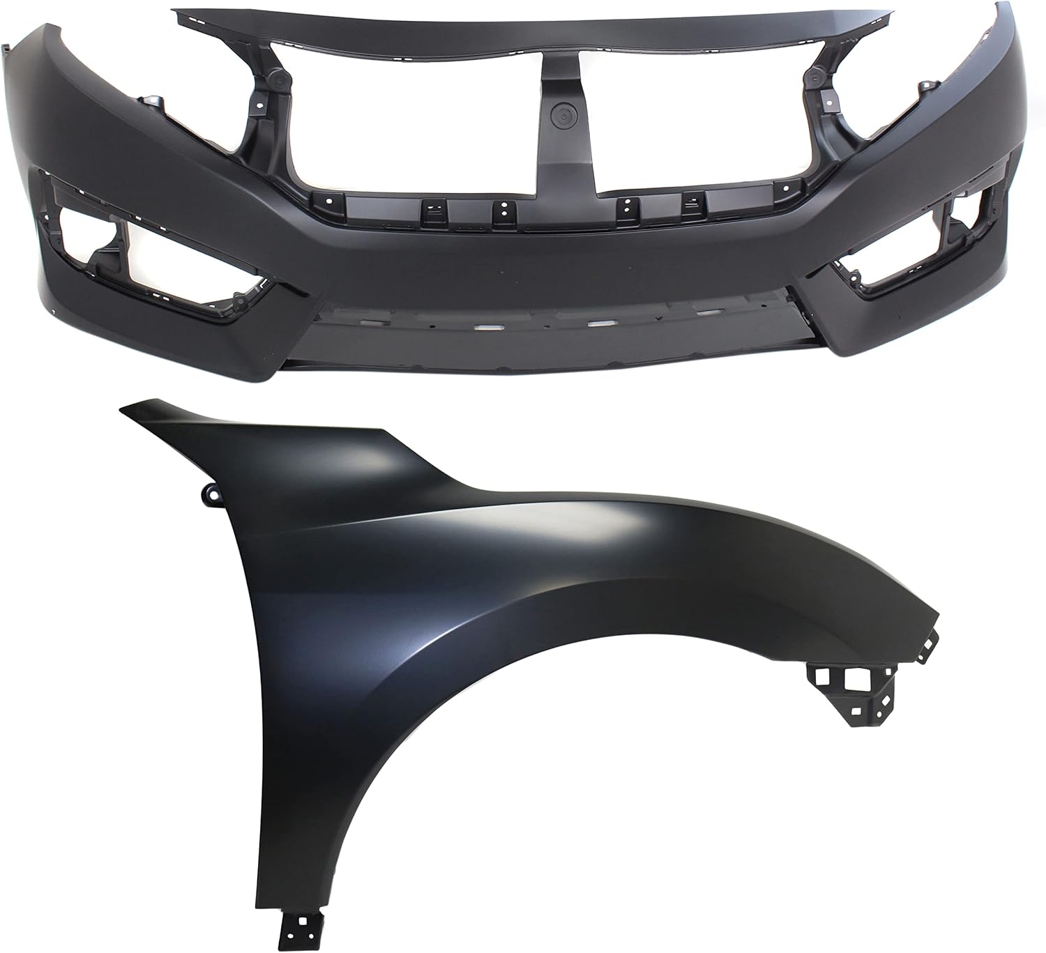 Amazon.com: Garage-Pro Bumper Cover Kit Compatible with 2016-2018 Honda ...