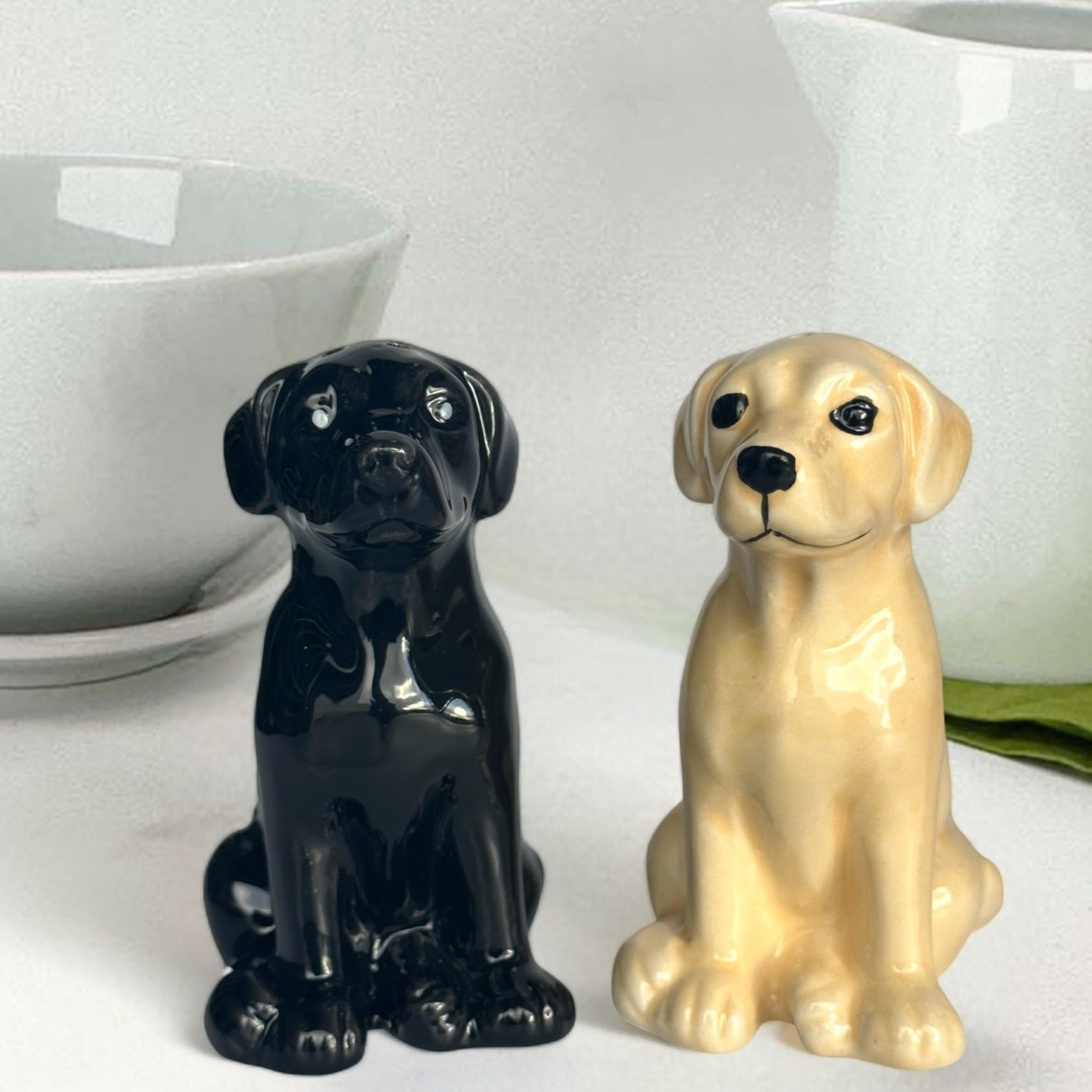 Novelty Dog & Farm Animal Breeds Ceramic Salt & Pepper shakers Cruet ...