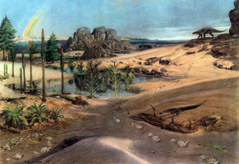 Triassic Landscape Breaking Old Assumptions: Land Life Bounced Back