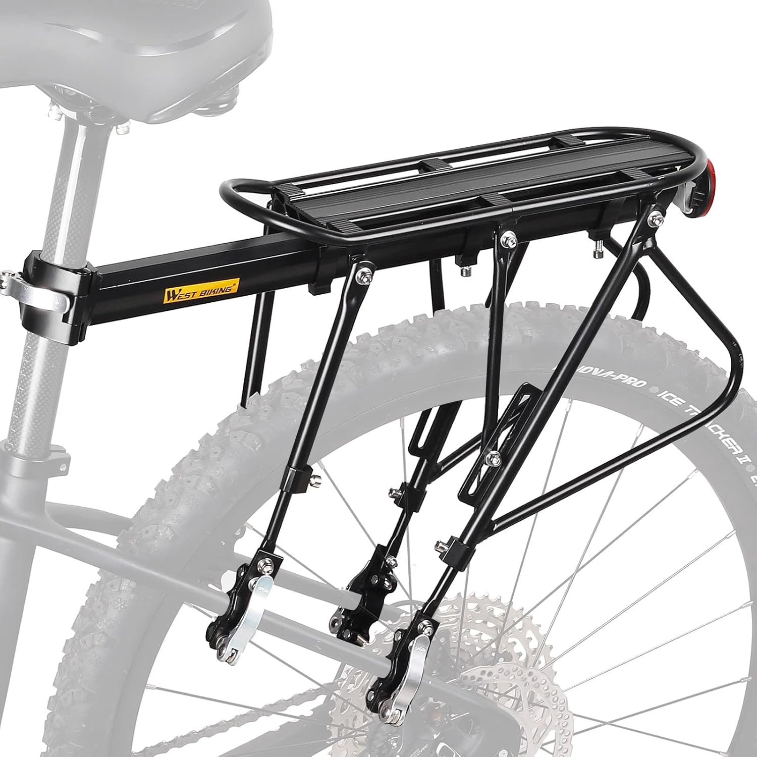 Amazon.com : HONGYEA Bike Cargo Rack 220 Lbs Load Bike Rack Full Quick ...