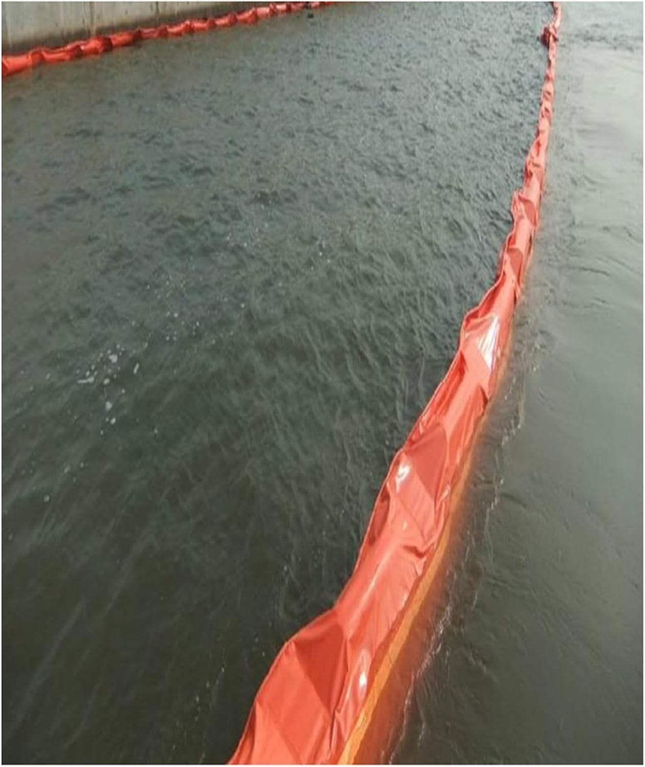 Heavy-Duty PVC Floating Oil Boom - Reusable Oil Spill Containment ...