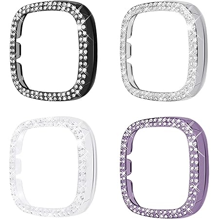 Amazon.com: CHANCHY 4 Pack Compatible with Fitbit Versa 4 Screen ...
