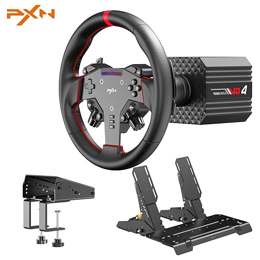 Amazon.com: PXN Direct Drive Racing Wheel, VD4 Bundle - 4Nm Force ...