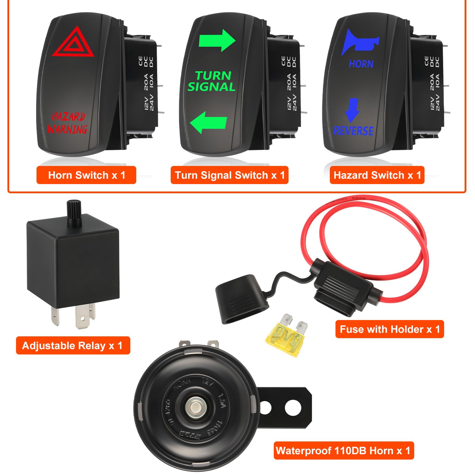 Snapklik.com : ISINFLASH UTV Turn Signal Kit