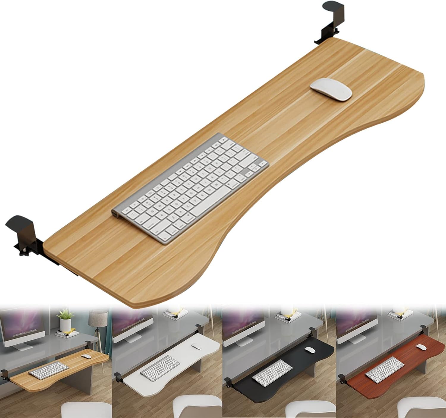 Amazon.com: V3VOGUE Ergonomic Desk Extender Tray for Support Full Size ...