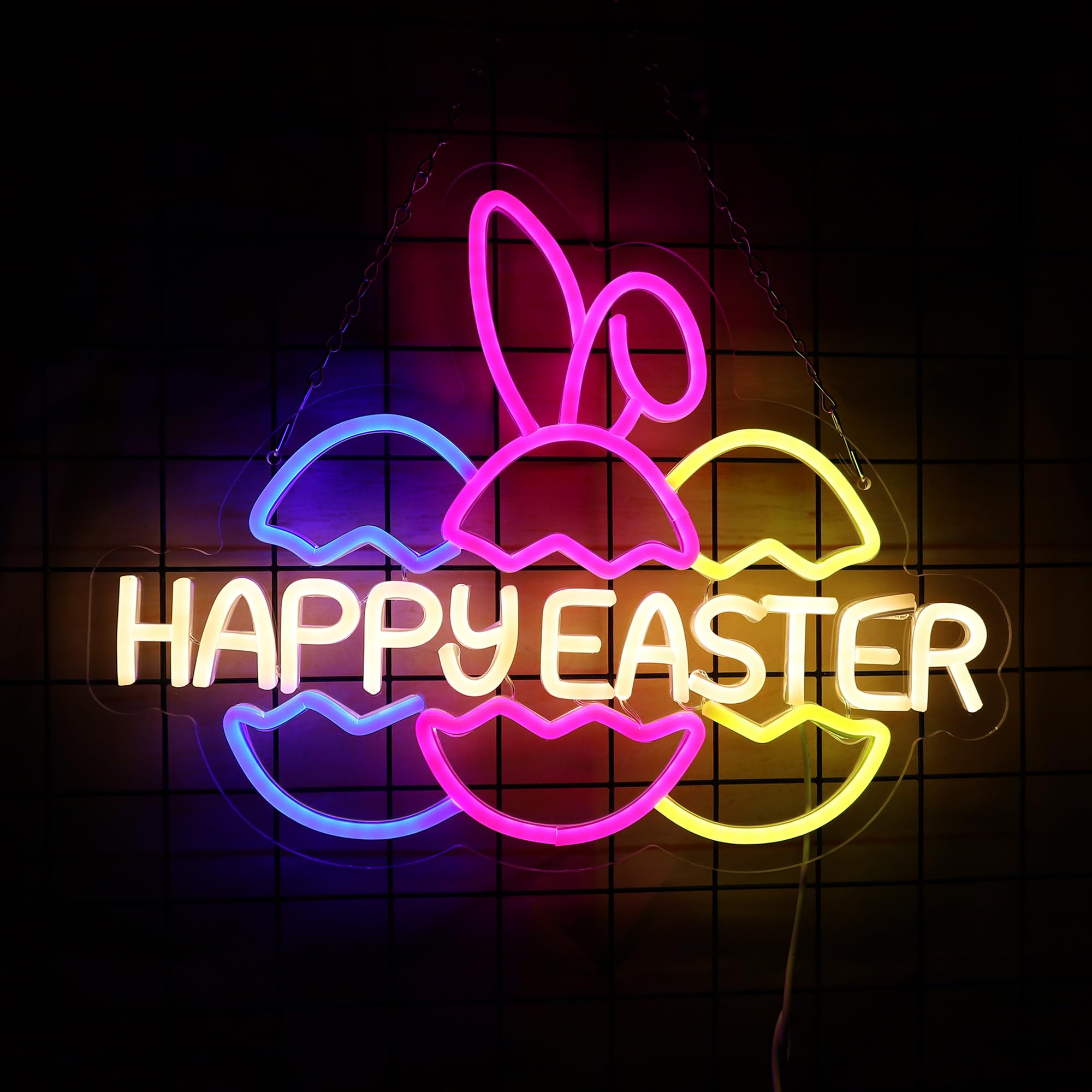 Amazon.com : Easter Egg Neon Sign for Easter Decorations LED Easter Egg ...
