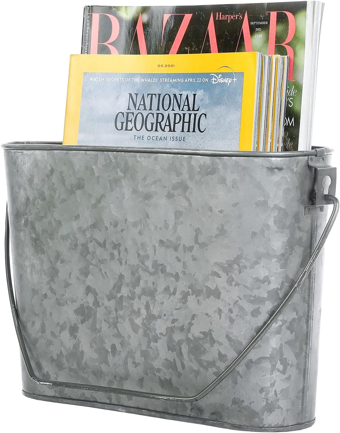 Amazon.com: Colonial Tin Works Galvanized Wall Pocket Organizer ...