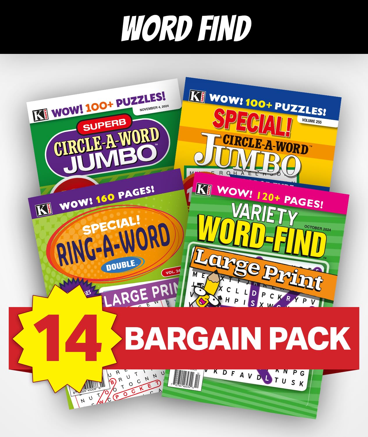 Word-Finds Bargain Pack: Kappa Books Publishers: 9781559911795: Amazon ...