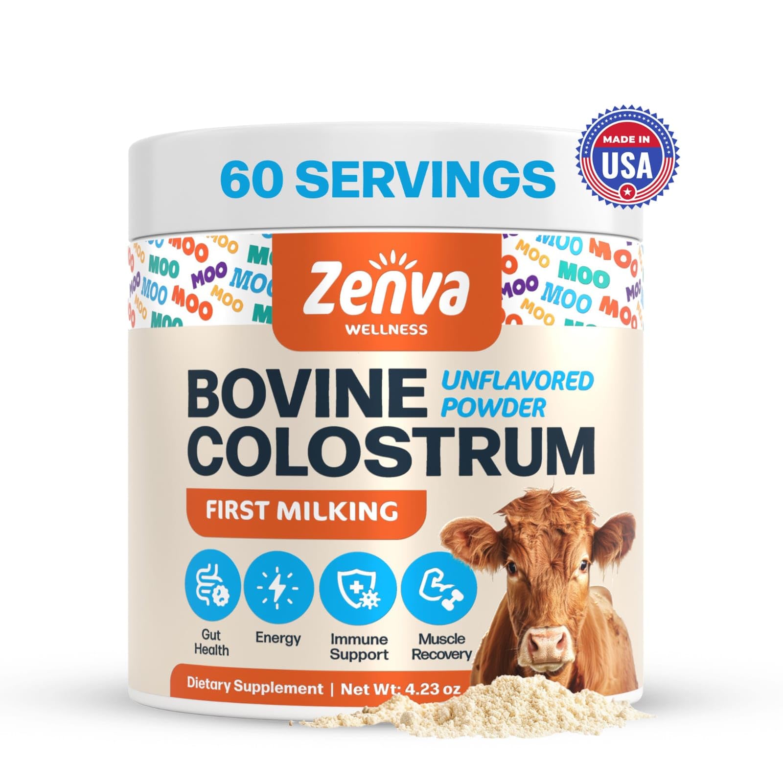 Amazon.com: Colostrum Supplement Bovine Colostrum for Humans 100% Pure ...