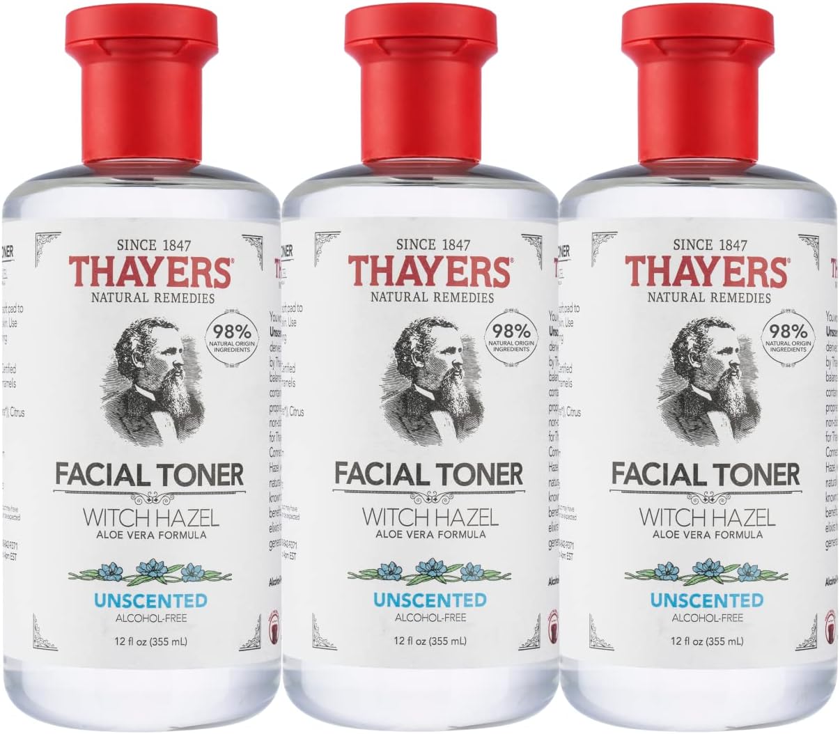 Amazon.com : THAYERS Alcohol-Free Unscented Witch Hazel Toner with Aloe ...