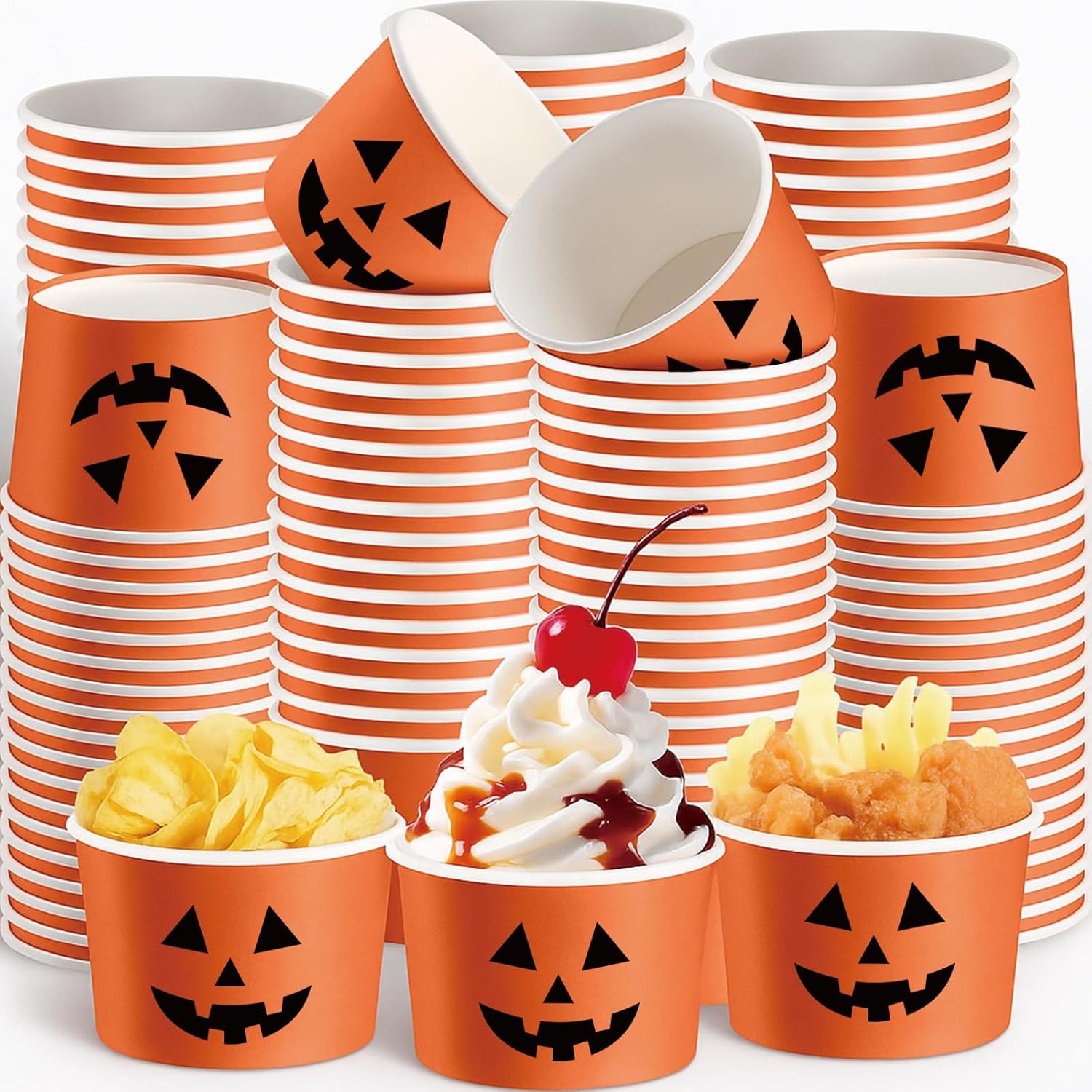 Amazon.com: Yaure Joy 48 Pcs 16 oz Halloween Disposable Treat Snack ...