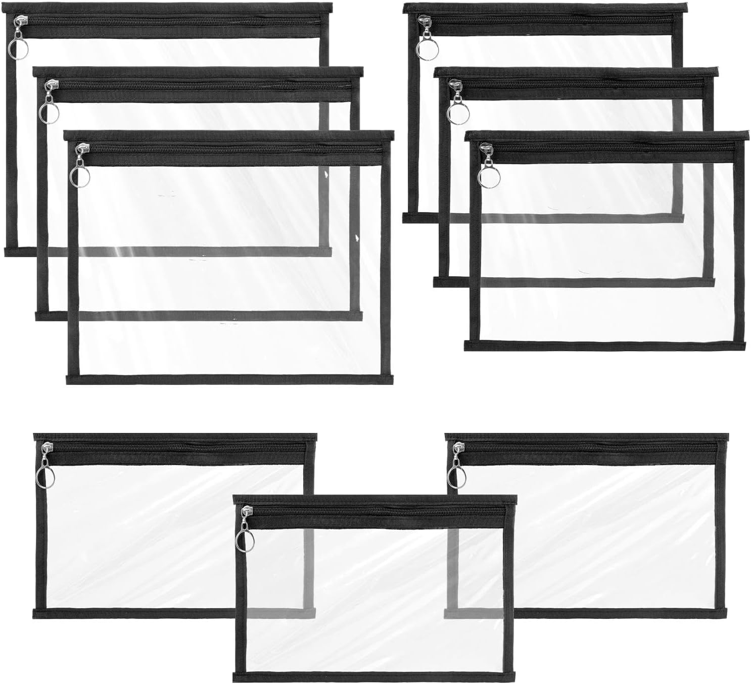 Amazon.com: iayokocc Clear Zipper Pouches PVC Waterproof Multipurpose ...