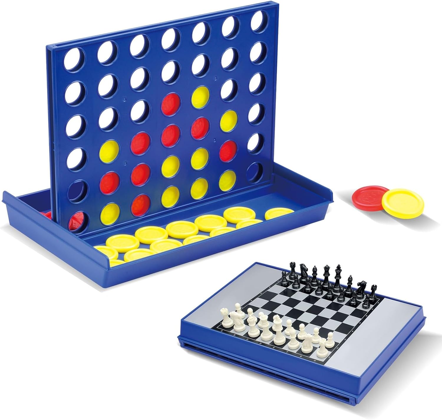 Amazon.com: Vikutu Travel Board Games 2 in 1 - Mini Chess Set Magnetic ...