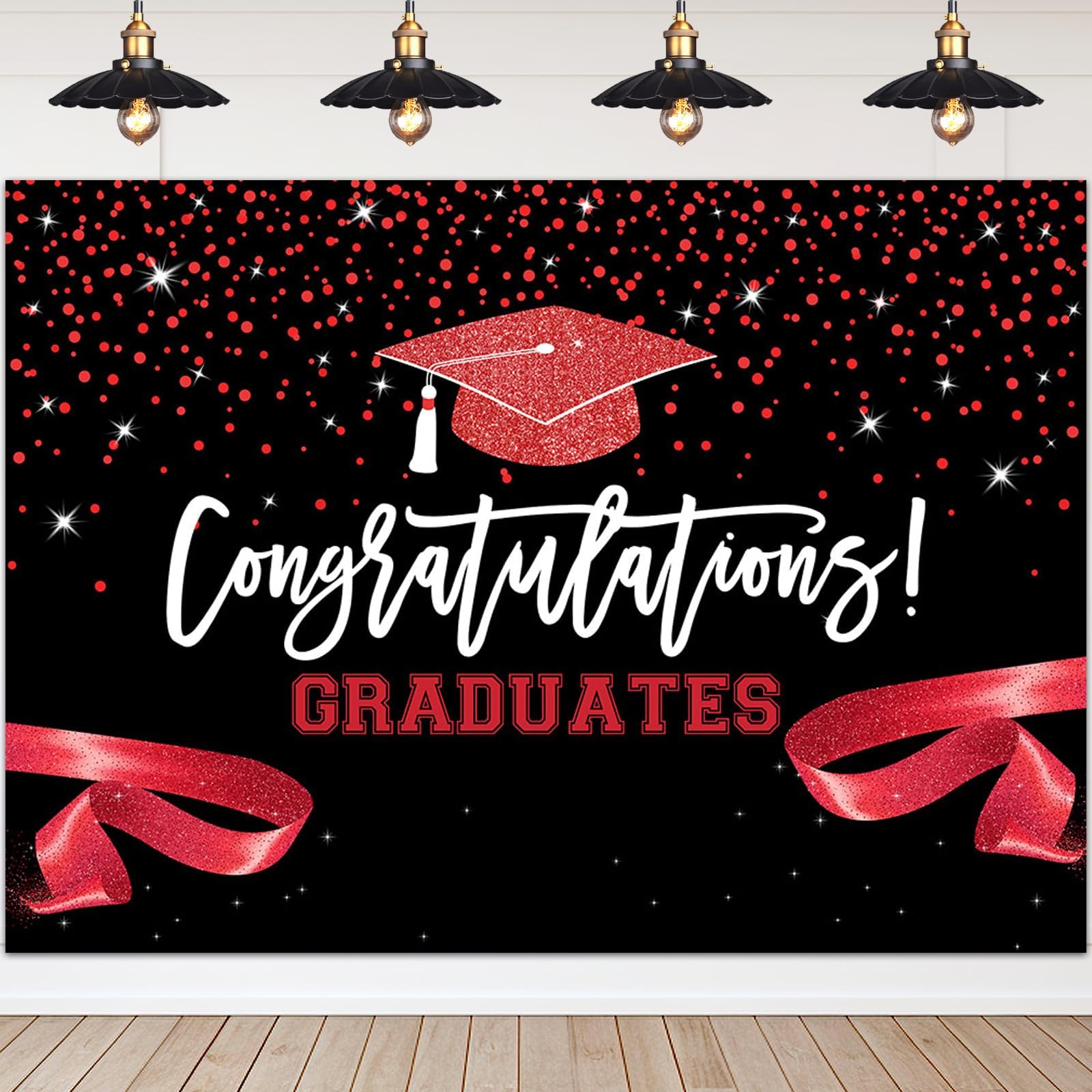 Amazon.com : Mocsicka 7x5ft Blue and Gold 2025 Graduation Backdrop ...
