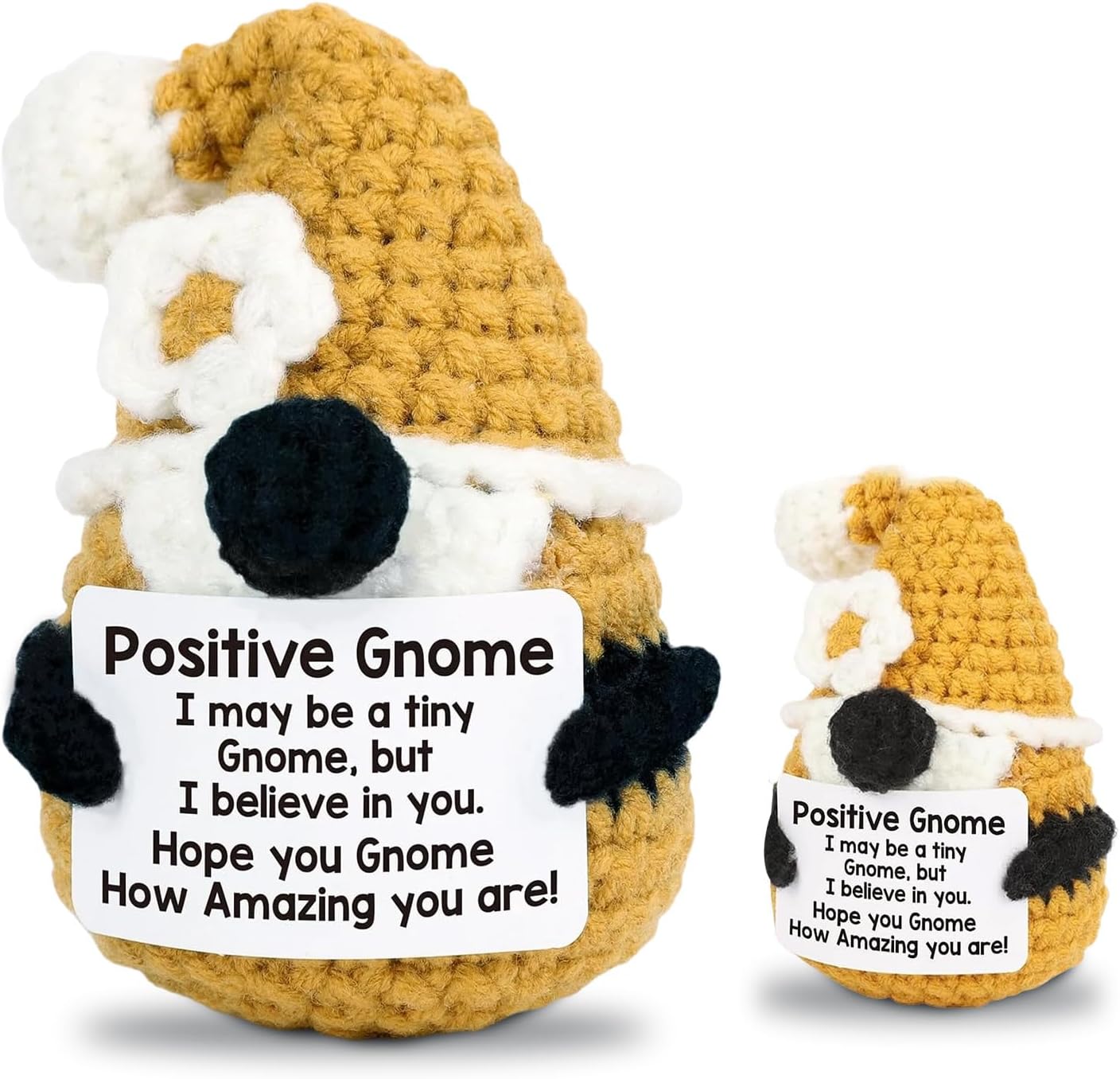 Crochet Gnomes Positive Crochet Gnome Emotional Support Gifts Positive ...