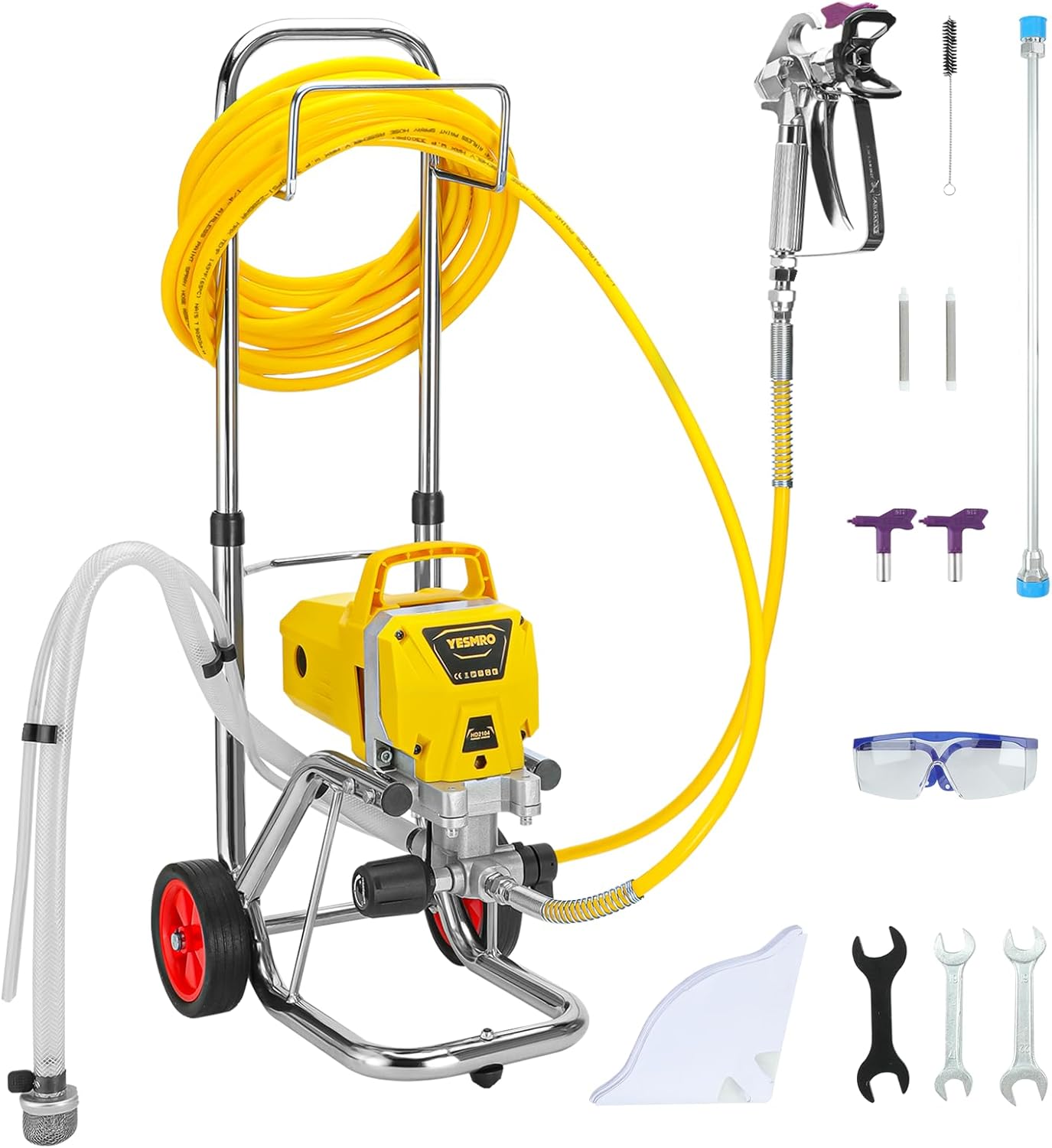 Amazon.com : Cart Airless Paint Sprayer for House Painting,0.53GPM ...