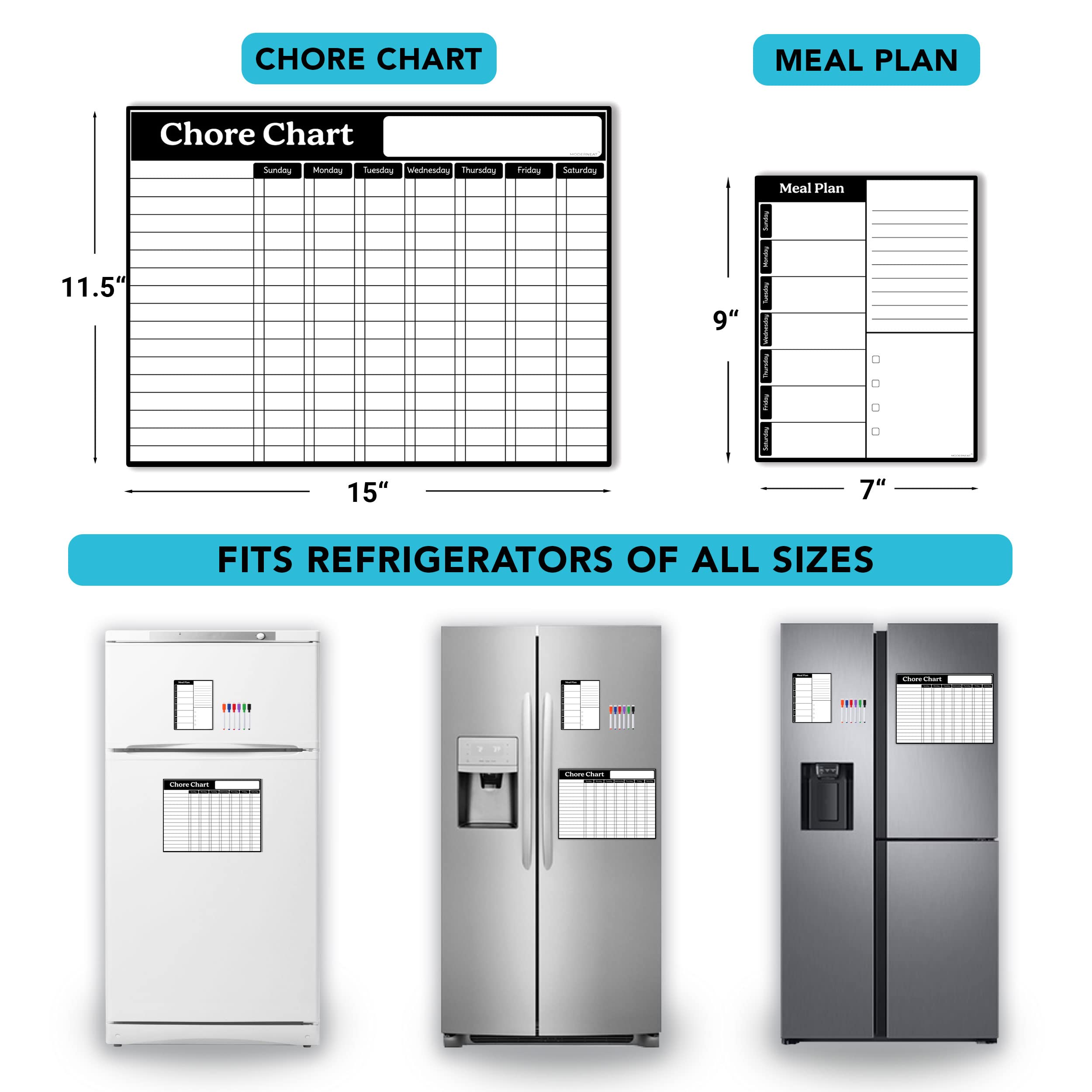 Snapklik.com : Magnetic Chore Chart Dry Erase Whiteboard Set - Chores ...