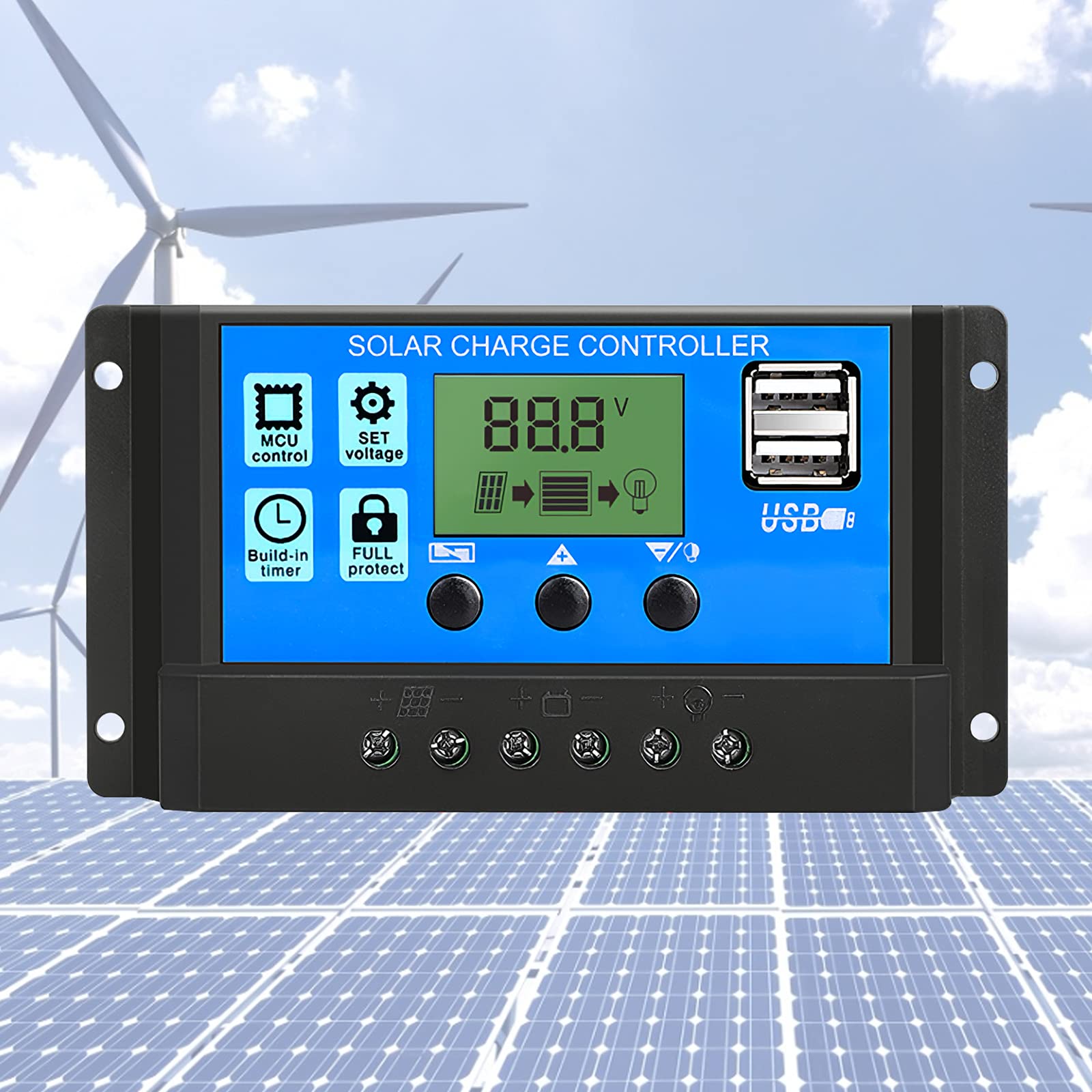 Buy 20A Solar Charge Controller ,Solar Panel Controller 12V/24V Battery ...